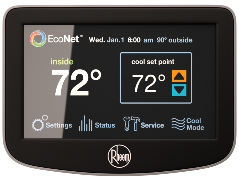 Rheem Thermostats - EcoNet Control Center - RETST600SYS - Rheem ...