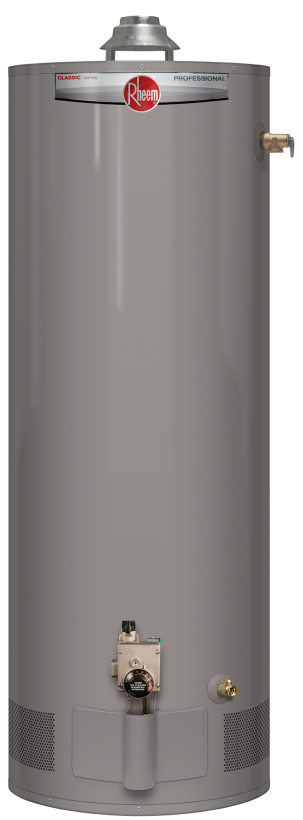 Rheem Residential Gas Water Heaters - Professional Classic Atmospheric ...