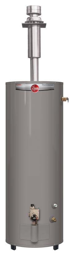 Rheem Residential Gas Water Heaters - Professional Classic Direct Vent ...