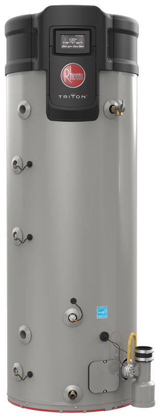 Rheem Commercial Gas Water Heaters - Triton Light Duty SS - GHE75SS-100 ...